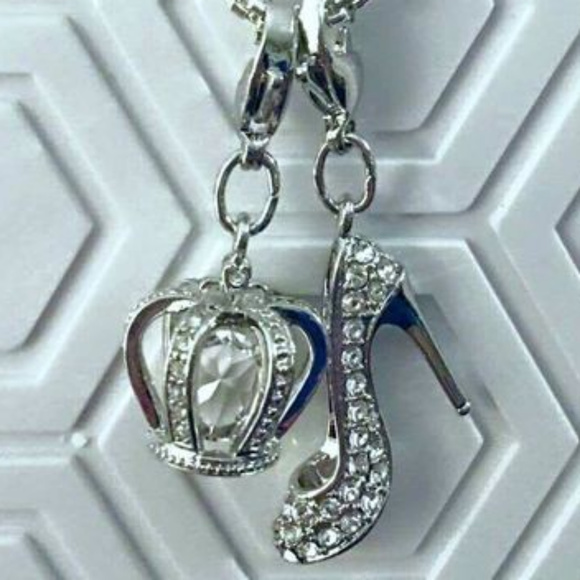 Origami Owl | Jewelry | Silver Pav Crown Dangle Wswarovski Crystals New ...